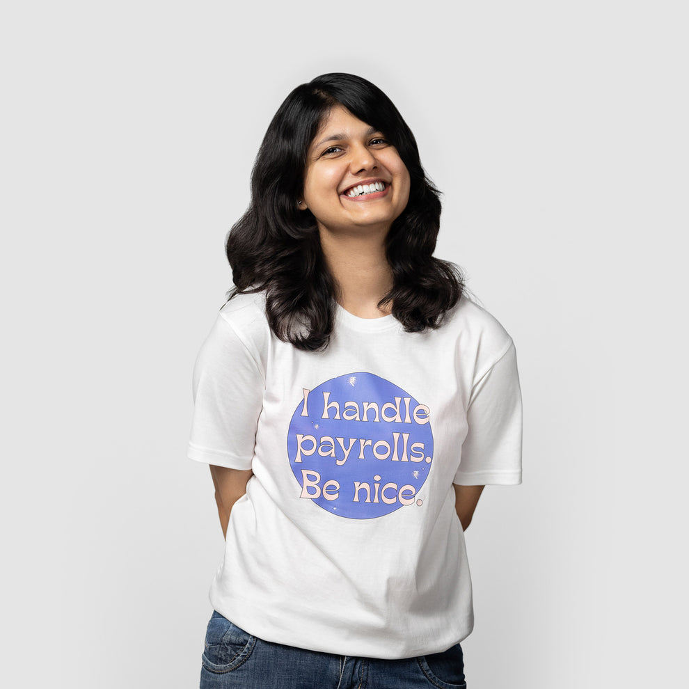 Payroll warning T-shirt – Swag Store